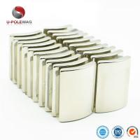 China Super Strong Arc Shape Permanent Neodymium Electric Motor Magnet with NiCuNi Coating for sale