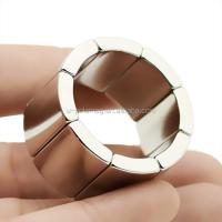 China Super Strong Arc Shape Permanent Neodymium Electric Motor Magnet with NiCuNi Coating for sale