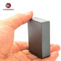 China Customizable Black Rectangle Ferrite Magnets with Strong Permanent Industrial Blocks for sale