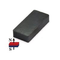 China Customizable Black Rectangle Ferrite Magnets with Strong Permanent Industrial Blocks for sale