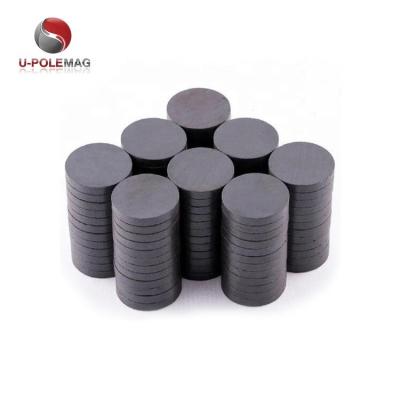 China Y30 Round Strong Disc Ceramic Ferrite Magnet with Max. Operating Temp ° C 1-40-250 for sale