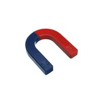 China 7.3g/cm3 Density Red Blue Painted Pole U Shaped Horseshoe Magnet for Teaching Materials for sale