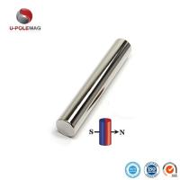 China 12000 Gauss Cylindrical Bar Neodymium Magnet Durable and Long-Lasting for Sensors for sale