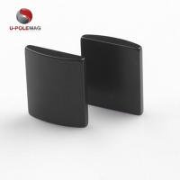 China Customized Size ARC NdFeB Magnet Coating Black Epoxy Neodymium Segment Magnets for Motor for sale