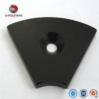 China Customized Size ARC NdFeB Magnet Coating Black Epoxy Neodymium Segment Magnets for Motor for sale