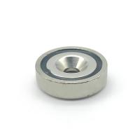 China Permanent Rare Earth Neodymium Magnet with Countersunk Hole High Temperature Resistant for sale