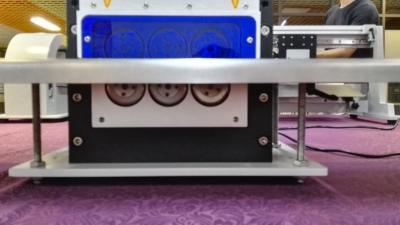 China Popular V-Groove Cuttting Machine for Aluminium Led Strip with Six Blades for sale