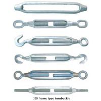 China JIS Frame Type Steel Cable Galvanised Turnbuckle M6 - M24 for sale