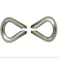 China DIN6899 Type B Steel Wire Thimble On Wire Rope Galvanized Carbon Steel  M40 for sale