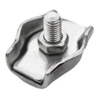 China Simplex Wire Rope Clip 0.005 - 0.073 Kg/Pc Wire Cable Clips Galvanized Carbon Steel for sale