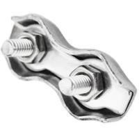 China Stainless Steel Duplex Wire Rope Clamp Clip Carbon Steel Zinc Plated for sale