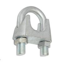 China Electric Galvanized DIN741 Forged Cable Clamps Cable Rope Clips Carbon Steel for sale