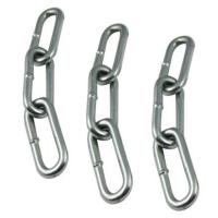 China Long Round Steel Link Chain DIN5685C For Lifting Hot Dip Galvanized for sale