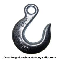 China Drop Forged Spring Snap Hook Carbon Steel Eye Slip Hook H324 for sale