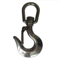 China 0.16kg - 1.52kg Stainless Steel Rigging Hardware Stainless Steel Lifting Hook M38 for sale