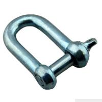 China JIS Type Dee Screw Pin Anchor Shackle With Pin Zinc Painted for sale