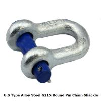 China G215 Round Pin Chain Anchor Shackle Galvanized US Type for sale