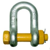 China Galvanized G2150 Boat Anchor  Screw Pin Chain Shackle With Safety Bolt Pin for sale