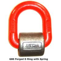 China G80 Forged D Ring Weldable D Rings With Spring Alloy Steel 1.12T - 15T for sale