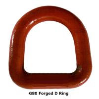 China 2.5T - 8T G80 Forged D Ring Color Painted Alloy Steel For Lifting Accessories for sale