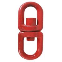 China Color Painted Drop Forged Chain Swivel With Bearing Boat Rigging Hardware for sale