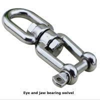 China 6mm - 19mm Eye And Jaw Jaw Swivel Bearing Swivel Zinc Plated Carbon Steel for sale