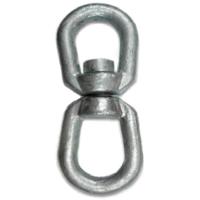 China Zinc Plated Rope Rigging Hardware 1/4in Carbon Steel Regular Swivel Crosby G402 for sale