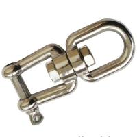 China Stainless Steel Rope Rigging Hardware 6mm To 19mm European Type Jaw And Eye Swivel for sale