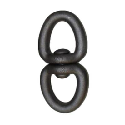 China 0.3T - 6T Marine Rigging Hardware Double Round Eye Swivel Zinc Plated for sale