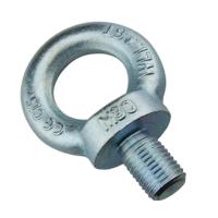 China Galvanized Carbon Steel Forged Eye Bolt DIN 580 Eye Bolt M6 To M100 for sale