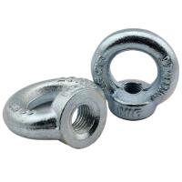 China Carbon Steel Forged Eye Nut M6 To M100 Galvanized DIN 582 Eye Nut for sale