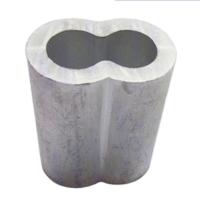 China Hourglass Crimping Wire Rope Aluminium Ferrule Aluminiuml Casting US Type for sale