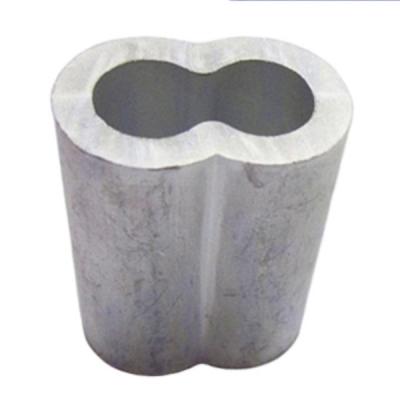 China Hourglass Crimping Wire Rope Aluminium Ferrule Aluminiuml Casting US Type for sale