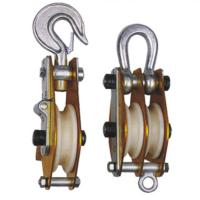 China Galvanized Aluminum Alloy Double Pulley Block 5.7mm - 15.5mm 80T for sale