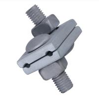 China carbon steel Power Line Fittings hot forging HDG Surface Guy Wire Clamp for sale