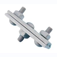 China carbon steel Power Line Fittings hot forging HDG Surface Guy Wire Clamp for sale