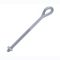 China CE Power Line Fittings HDG Forged Eye Bolt 150MM To 600mm for sale