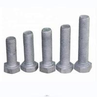 China Carbon Steel Power Line Fittings Hot Forged HDG Hex Bolt And Nut Grade  6.8 for sale