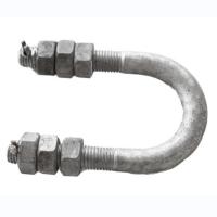 China 35KN Electric Power Fittings HDG U Bolt 80MM - 140MM for sale