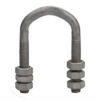 China 35KN Electric Power Fittings HDG U Bolt 80MM - 140MM for sale