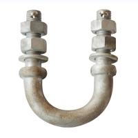 China 35KN Electric Power Fittings HDG U Bolt 80MM - 140MM for sale