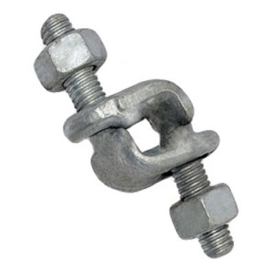 China Electric Galvanized Drop Forged Fist Grip Clip Cable Clamps For Wire Rope for sale