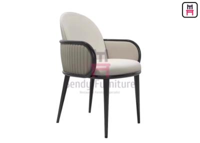 China IW-127 Tufted Double Layer Back Wood Restaurant Chair With Armrests for sale