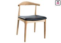 China Comfortable Commerical Wood And Upholstered Dining Chairs With Custom Color for sale