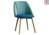 China Nordic Upholstered Dining Room Chairs 6cm Plump Seater With High-Density Sponge for sale