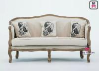 China Classical French Style Commercial Booth Seating  With Shapely Backrest And Armrest for sale