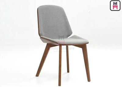 China Nordic Style Wood Restaurant Chairs With Curved Woos Back Leather Seater for sale