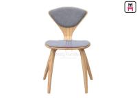 China Triangle Wood Wood Restaurant Chairs , Back Upholstered Armless Dining Chair for sale