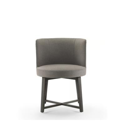 China Ergonomic X-Frame Wood Restaurant Chair with Solid White Ash Wood and Luxury Custom Options for sale