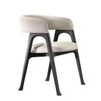 China Ergonomic Upholstered White Ash Chair, Soft Rounded Shape for Restaurant, Hotel, Cafe & Office Use for sale